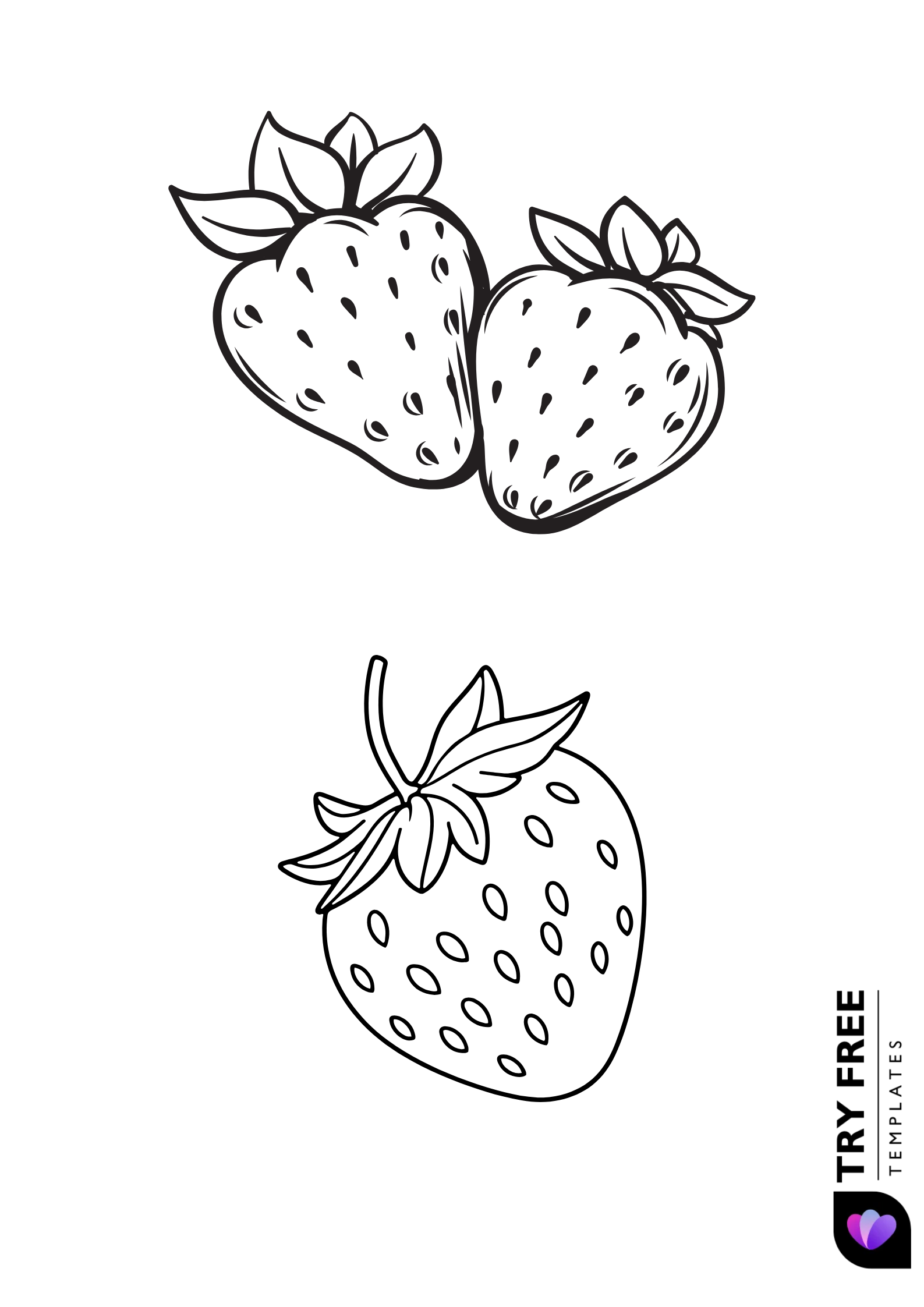 Free Printable Strawberry Templates for Crafts and Decor - Try Free ...