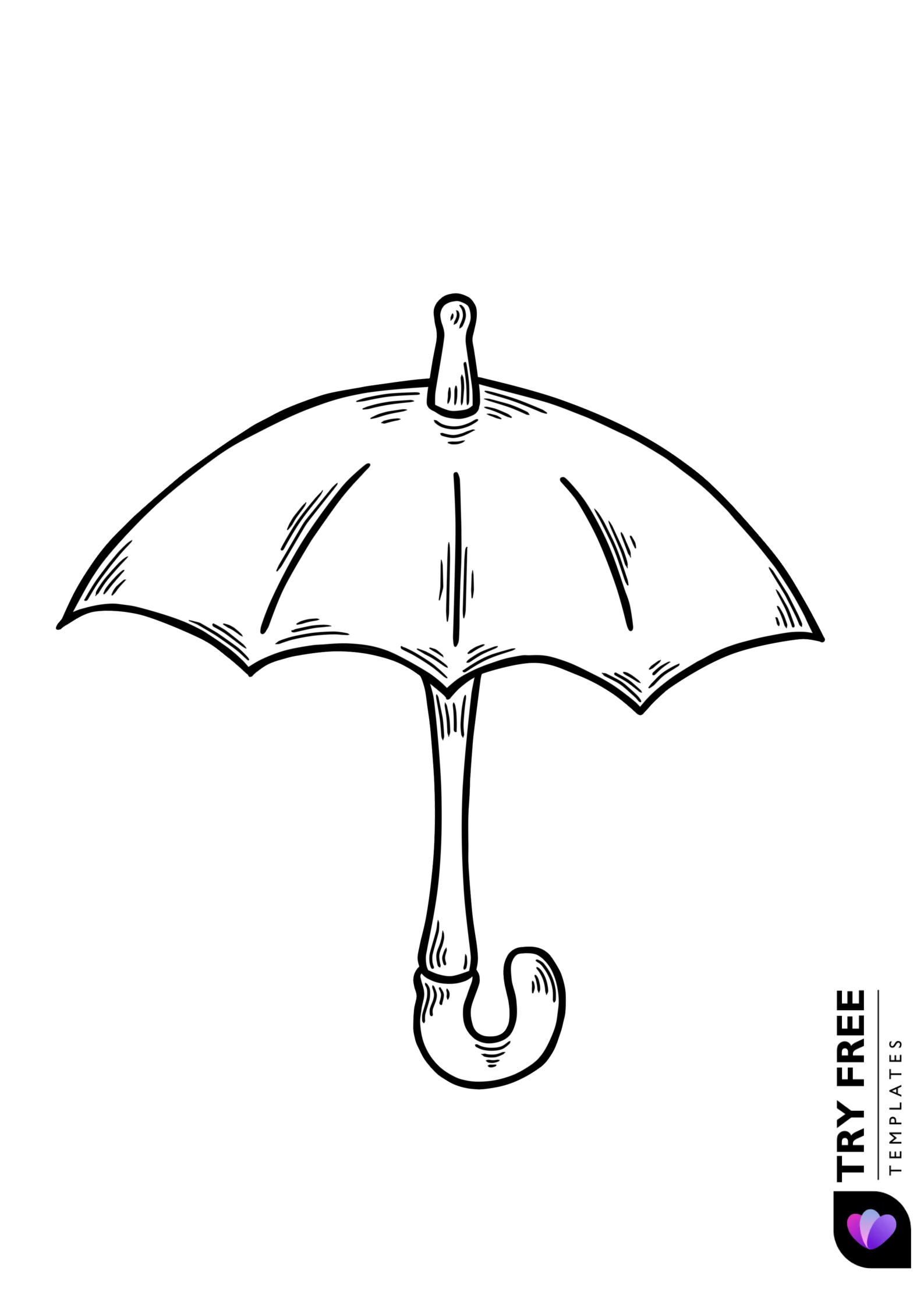 Free Printable Umbrella Templates for Crafts and Coloring - Try Free ...