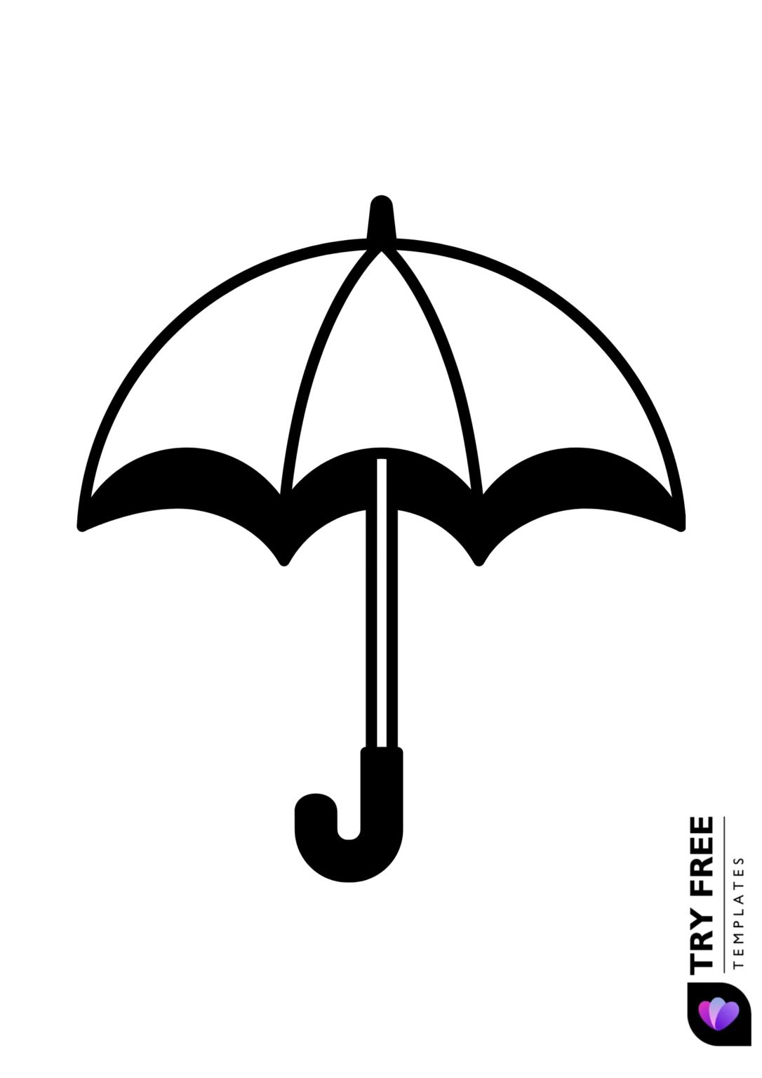 Free Printable Umbrella Templates for Crafts and Coloring - Try Free ...