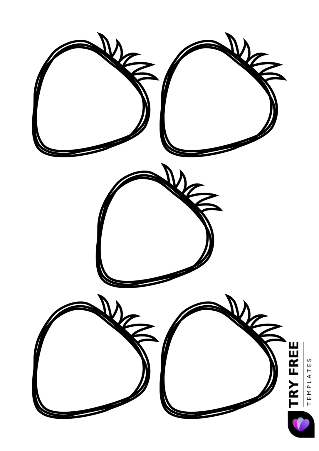 Free Printable Strawberry Templates for Crafts and Decor - Try Free ...