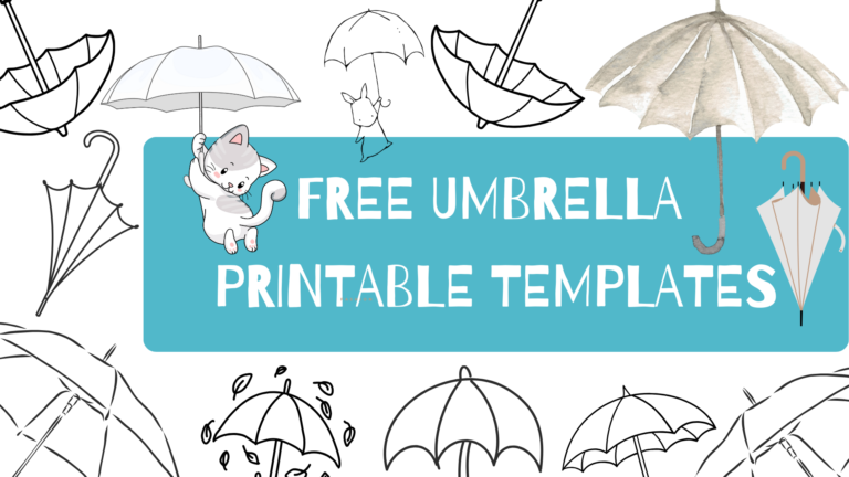 Free Printable Umbrella Templates for Crafts and Coloring - Try Free ...