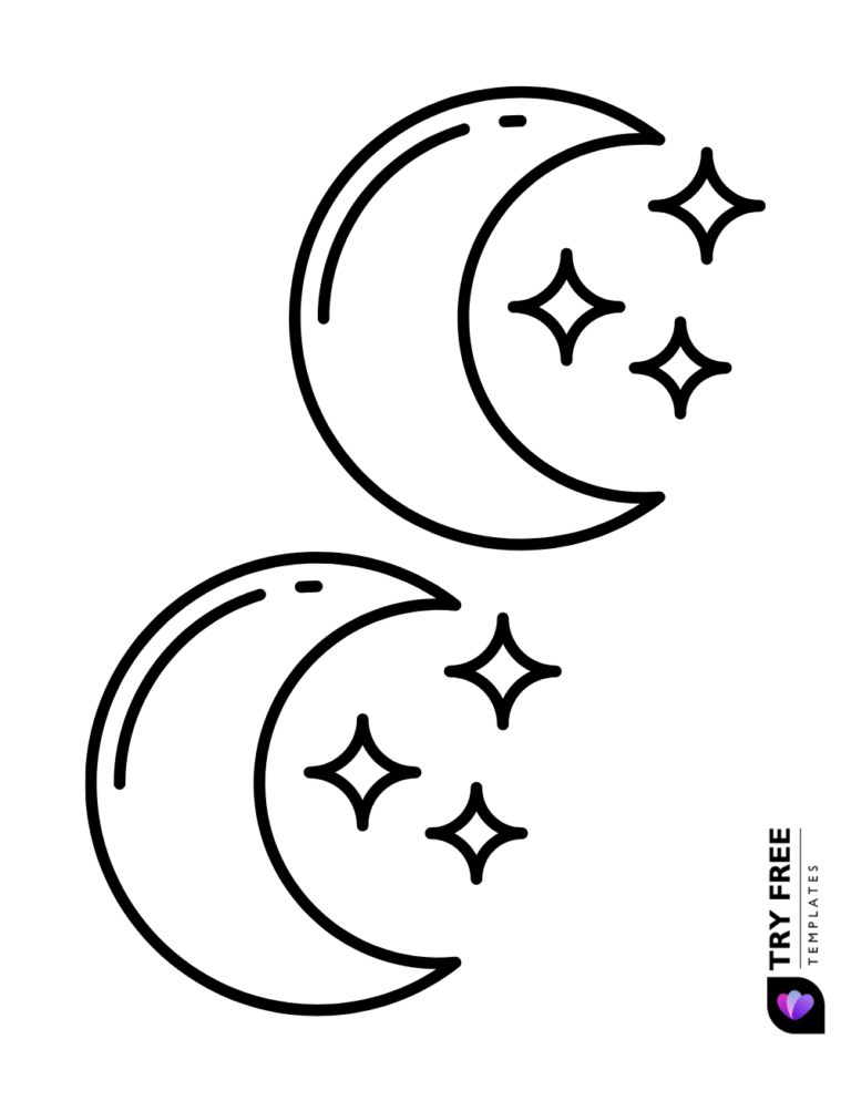 Printable Moon Templates - Try Free Templates