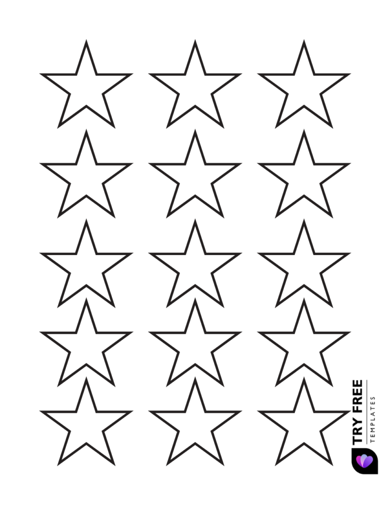 Free Printable Star Templates for Crafts and Decorations - Try Free ...
