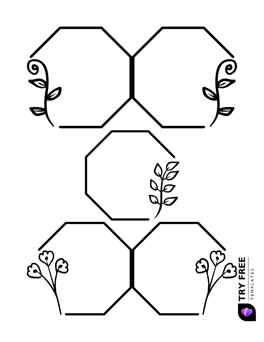 Printable Octagon Templates for Crafts and Decoration - Try Free Templates