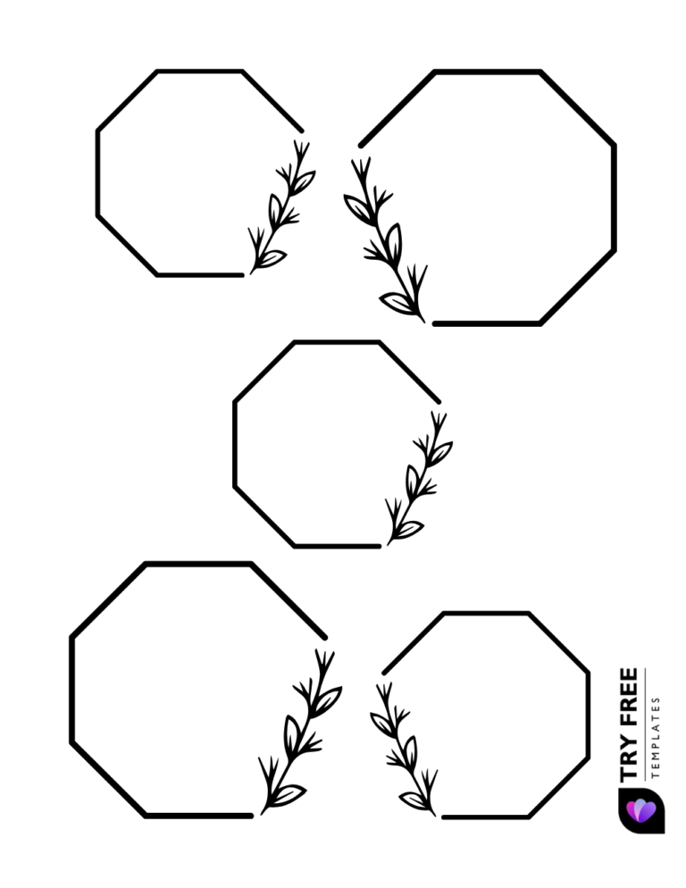 Printable Octagon Templates for Crafts and Decoration - Try Free Templates