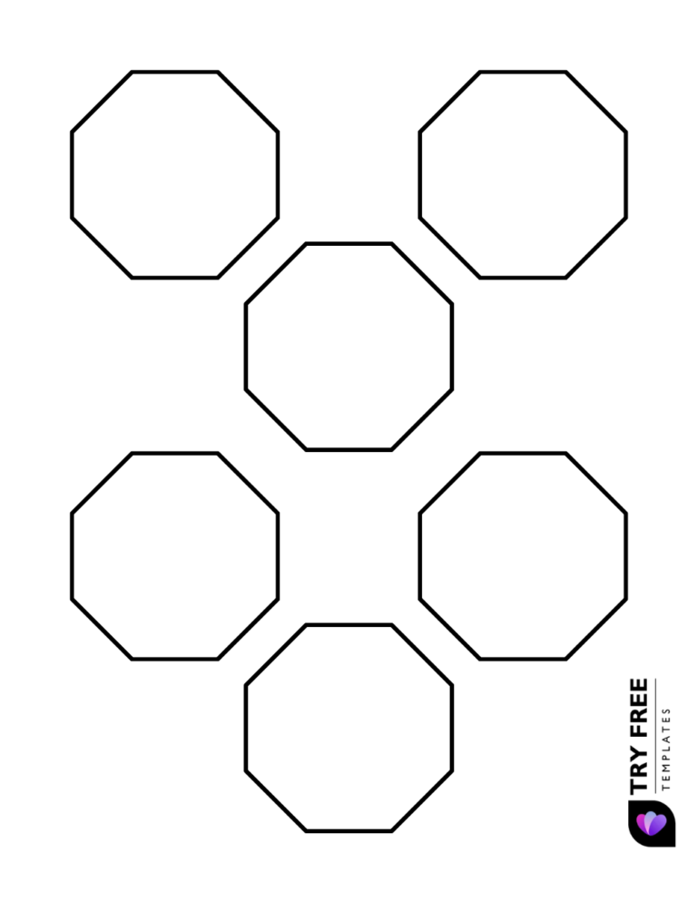 Printable Octagon Templates for Crafts and Decoration - Try Free Templates
