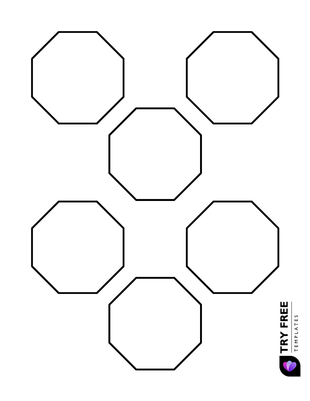 Printable Octagon Templates for Crafts and Decoration - Try Free Templates