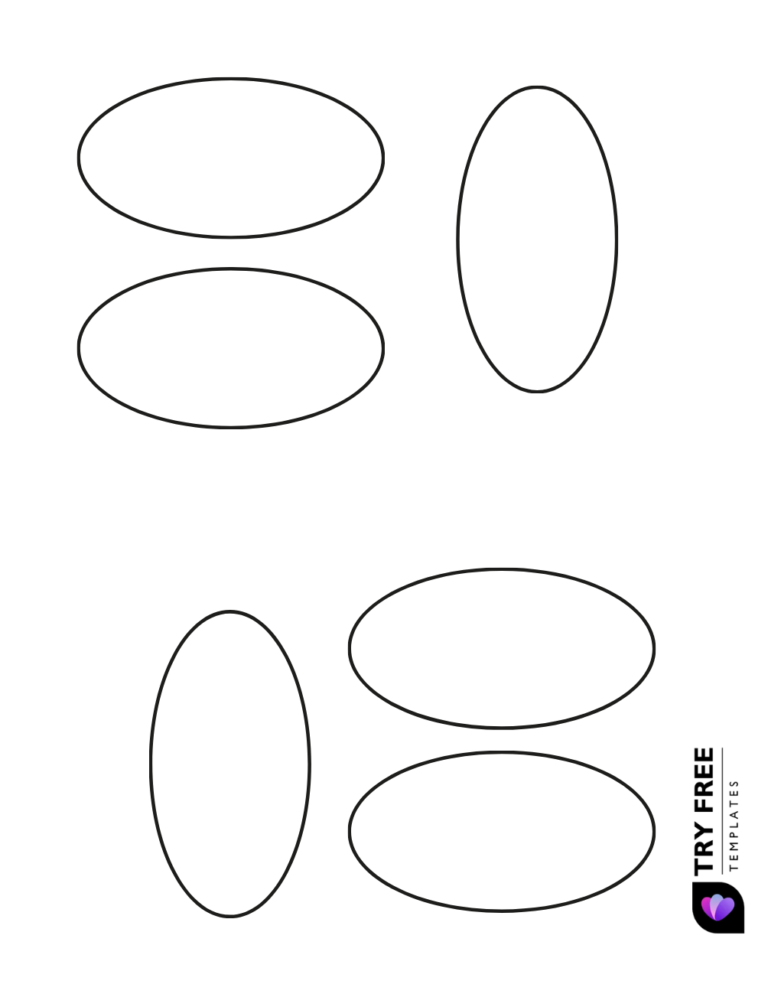 Printable Oval Templates - Try Free Templates