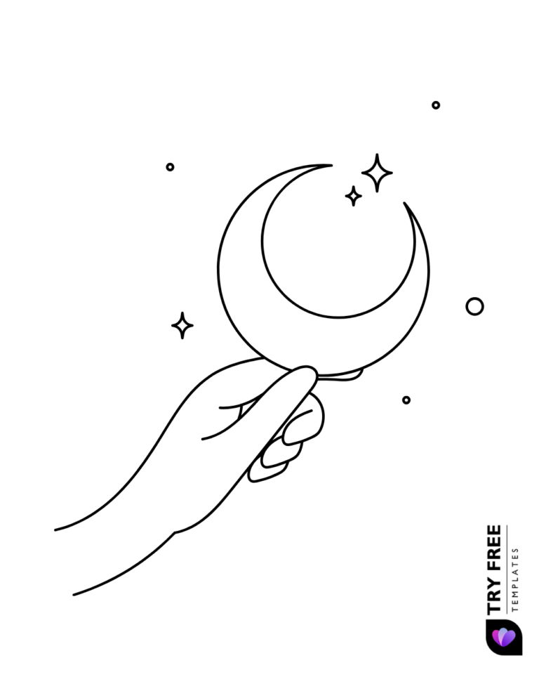 Printable Moon Templates - Try Free Templates