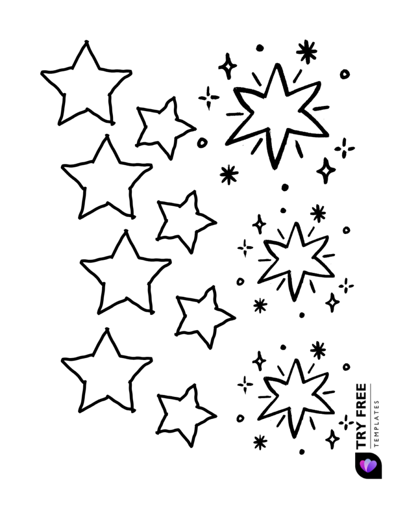 Free Printable Star Templates for Crafts and Decorations - Try Free ...