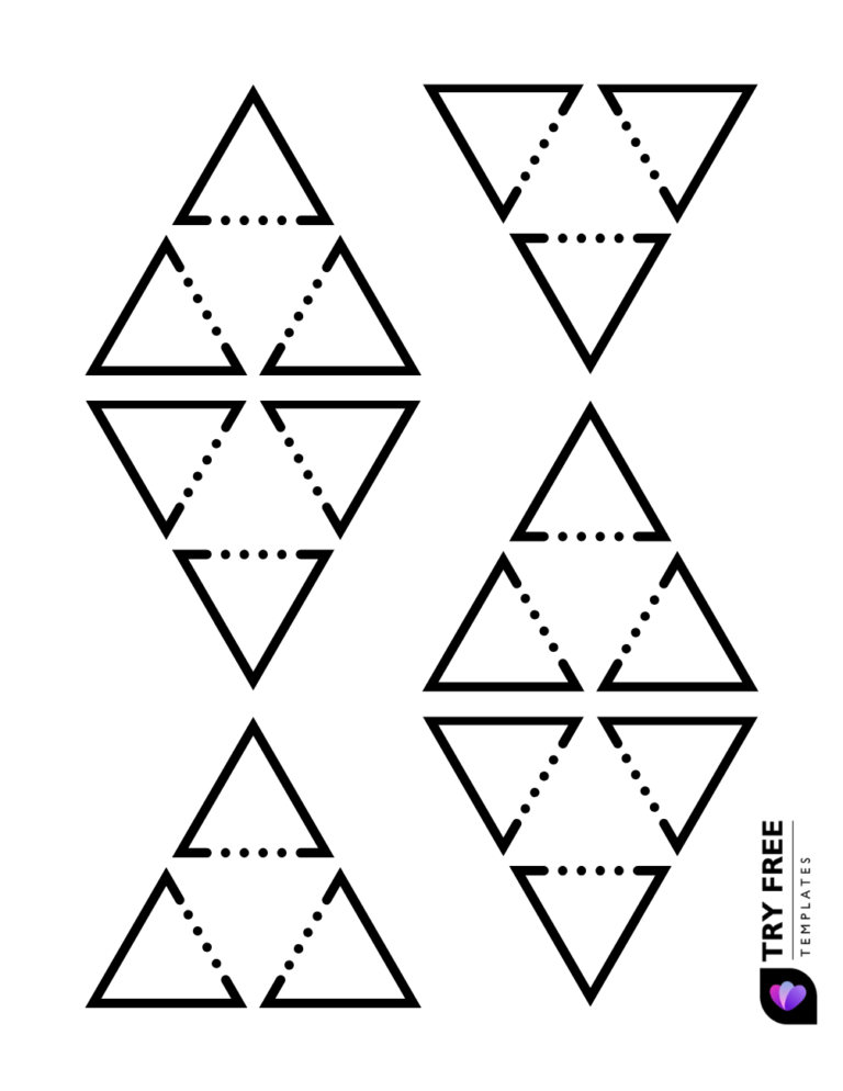 Free Printable Triangle Templates for Crafts and Education - Try Free ...