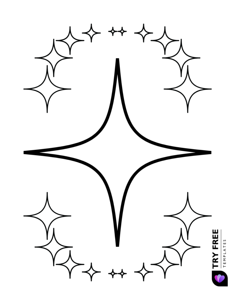 Free Printable Star Templates for Crafts and Decorations - Try Free ...