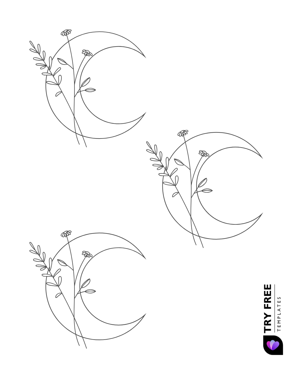 Printable Moon Templates - Try Free Templates