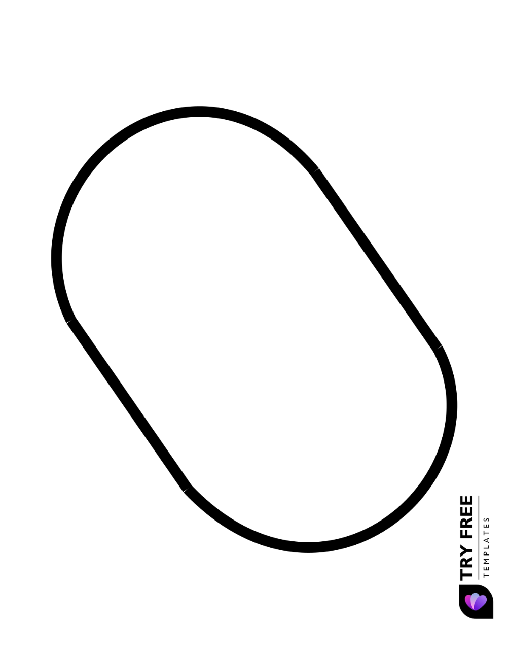 Printable Oval Templates - Try Free Templates