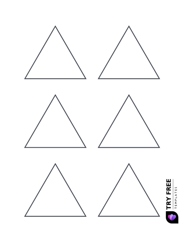 Free Printable Triangle Templates for Crafts and Education - Try Free ...