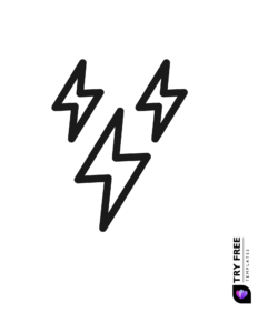 Printable Lightning Bolt Templates - Try Free Templates