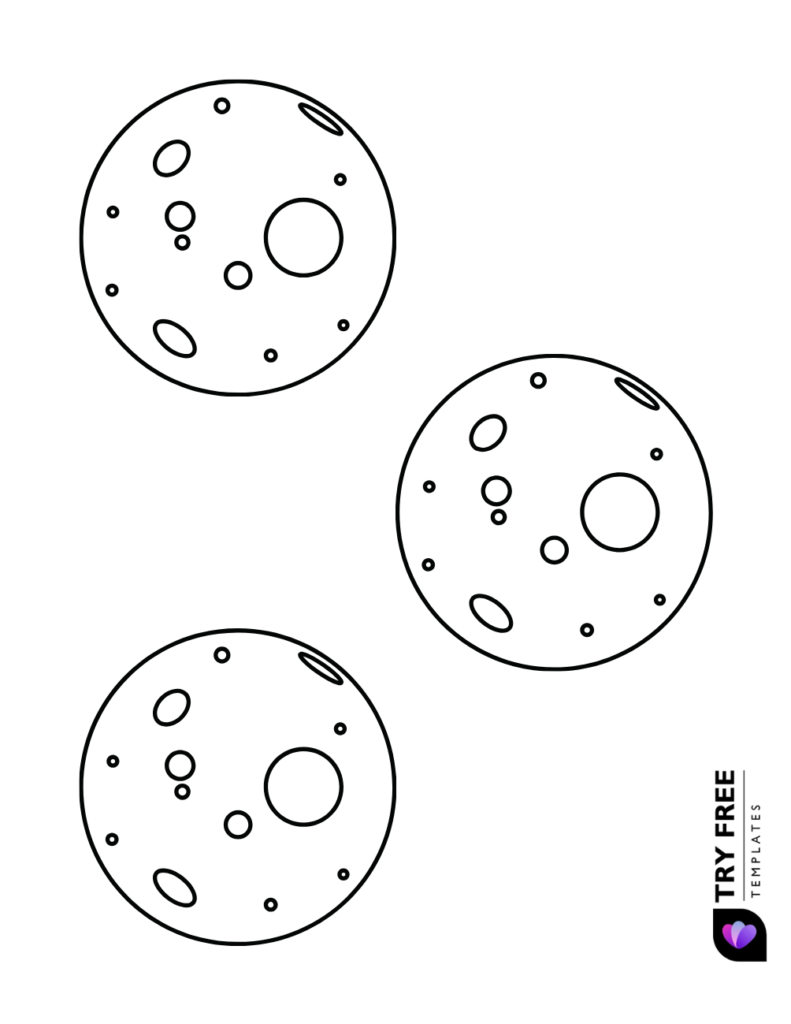 Printable Moon Templates - Try Free Templates