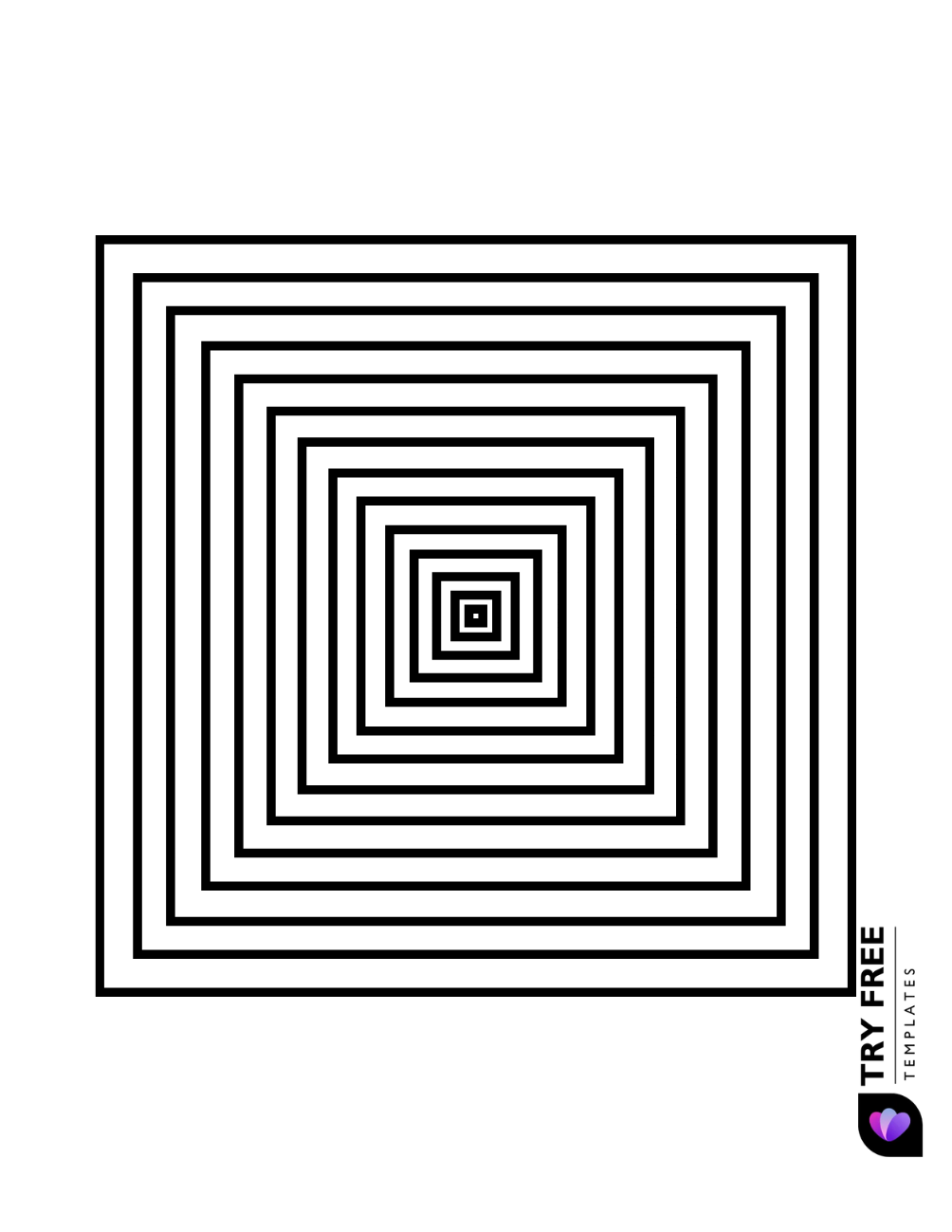 Free Printable Square Templates for Crafts, Education - Try Free Templates