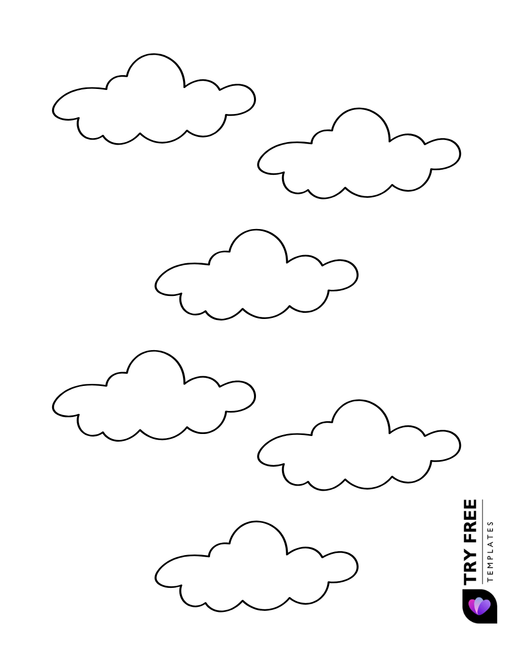 Printable Cloud Templates - Try Free Templates