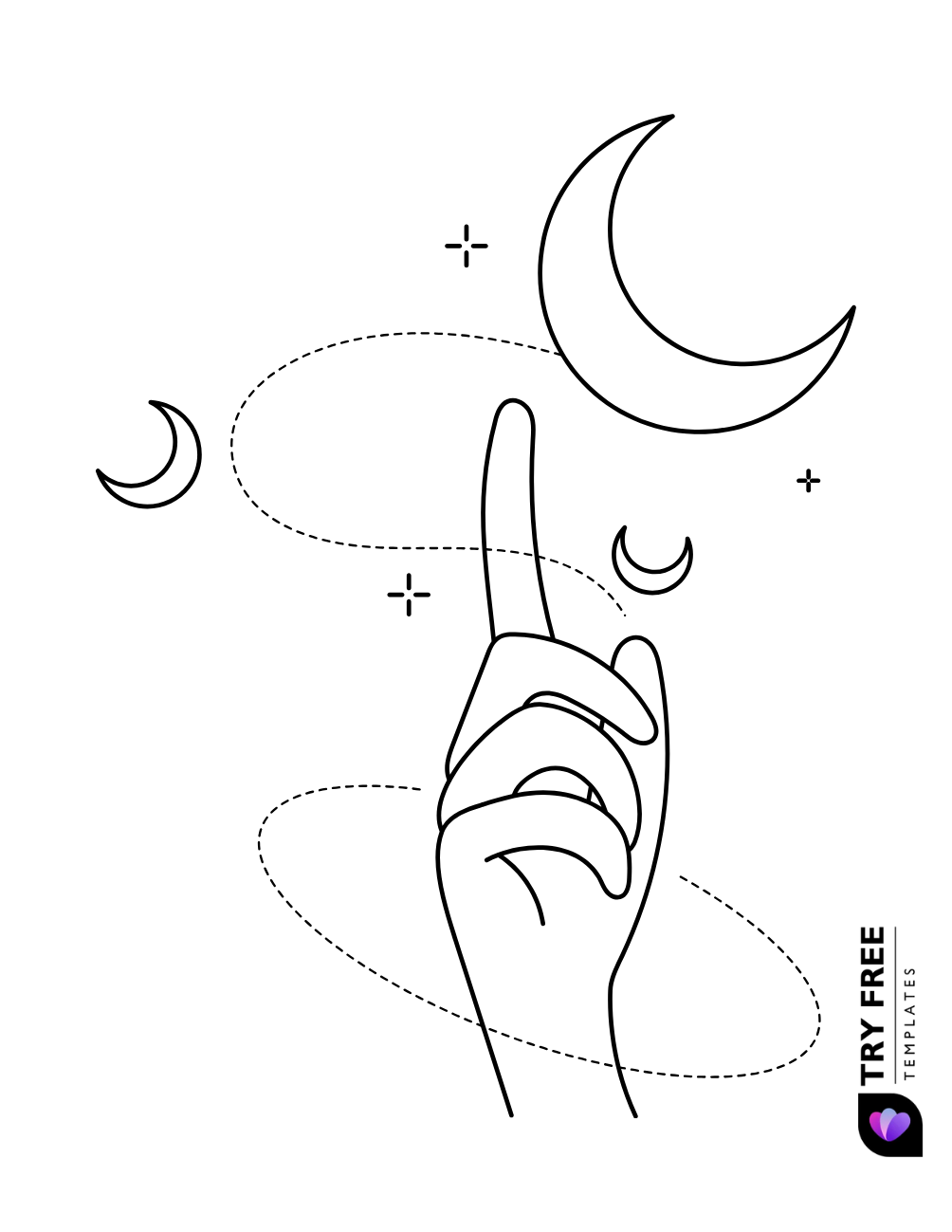 Printable Moon Templates - Try Free Templates