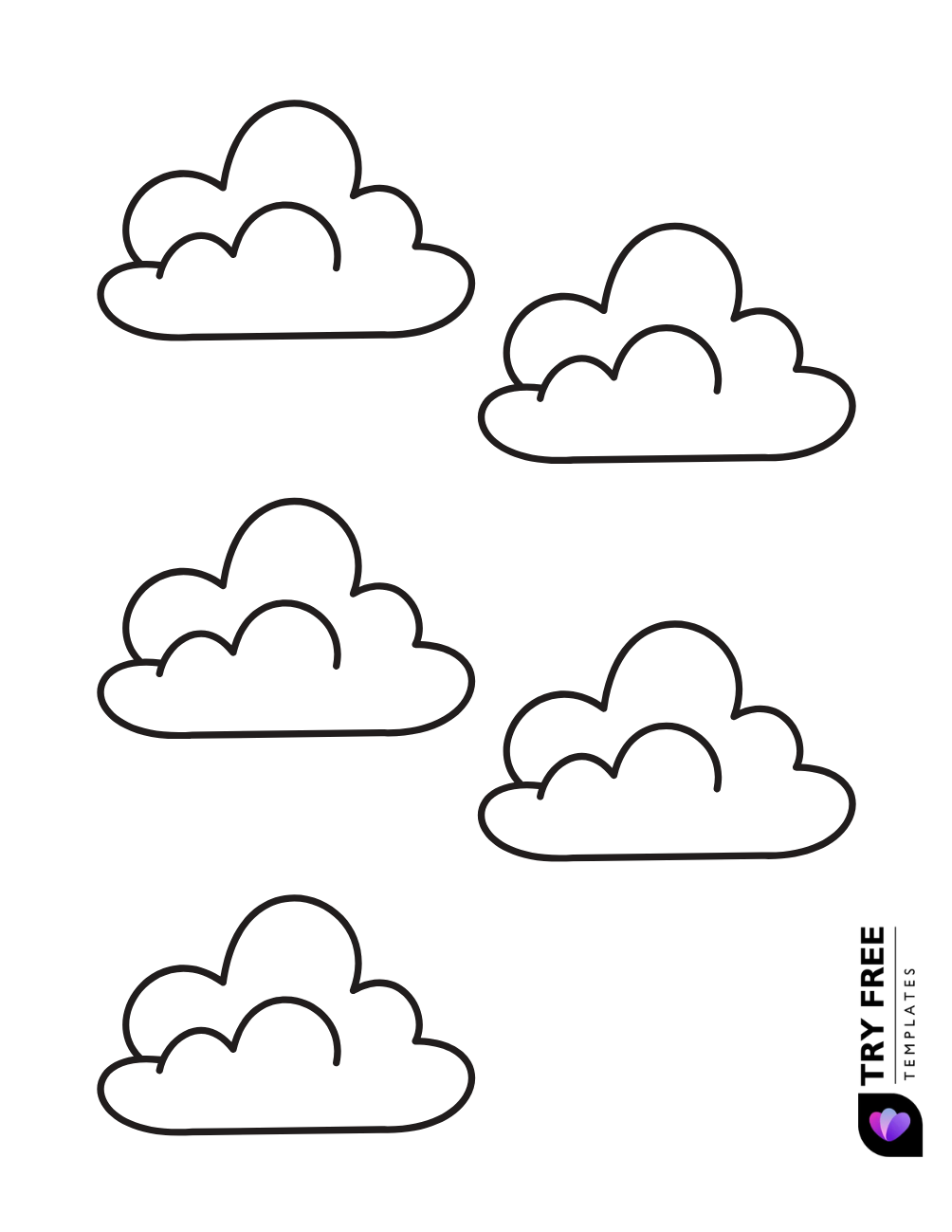 Printable Cloud Templates - Try Free Templates