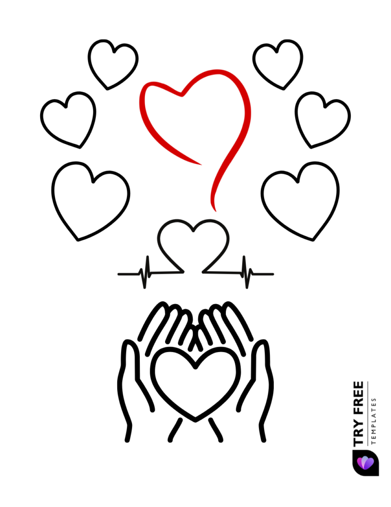 Printable Heart Templates - Try Free Templates