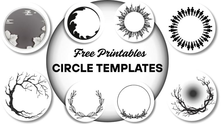 Free Printable Circle Templates for Crafts and Educational Activities ...