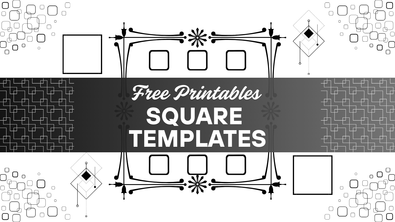 Free Printable Square Templates for Crafts, Education - Try Free Templates