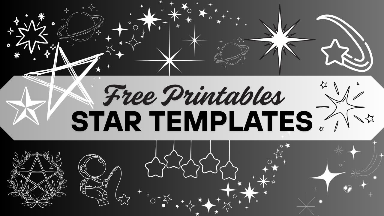 Free Printable Star Templates for Crafts and Decorations - Try Free ...