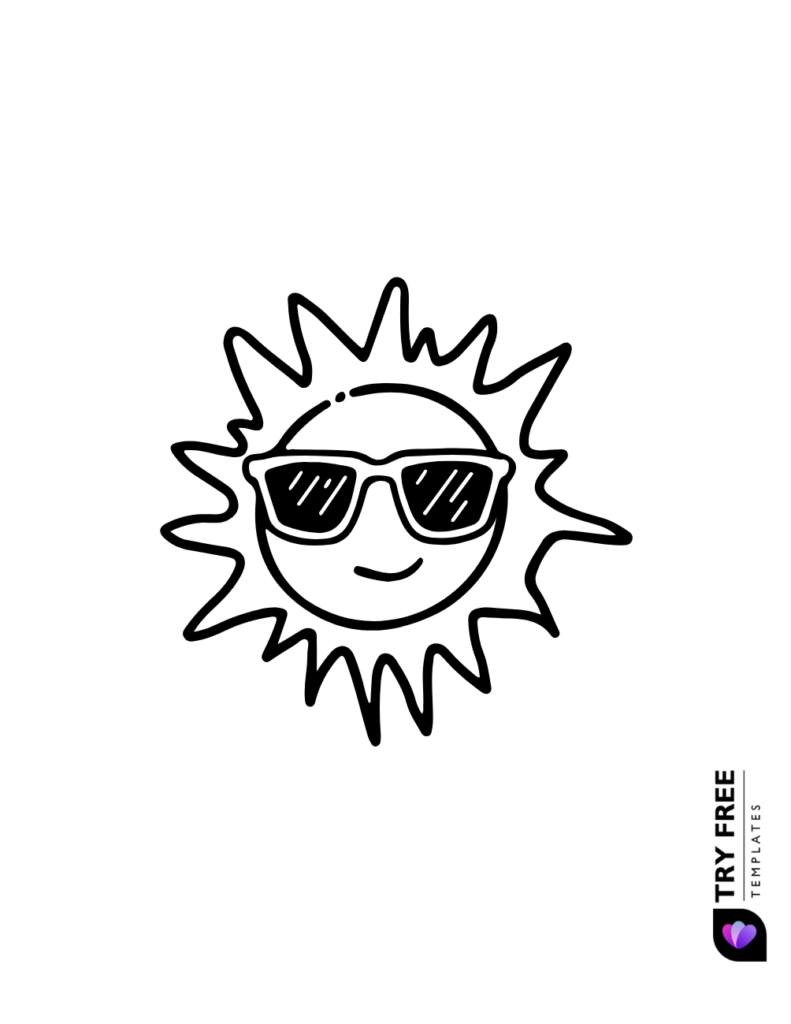 Printable Sun Templates for Crafts and Decorations - Try Free Templates