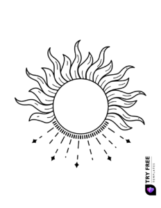 Printable Sun Templates for Crafts and Decorations - Try Free Templates